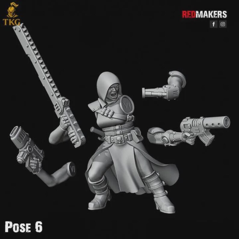 Inquisition Kill Squad by Red Makers | 3D Printed Tabletop Miniatures ...