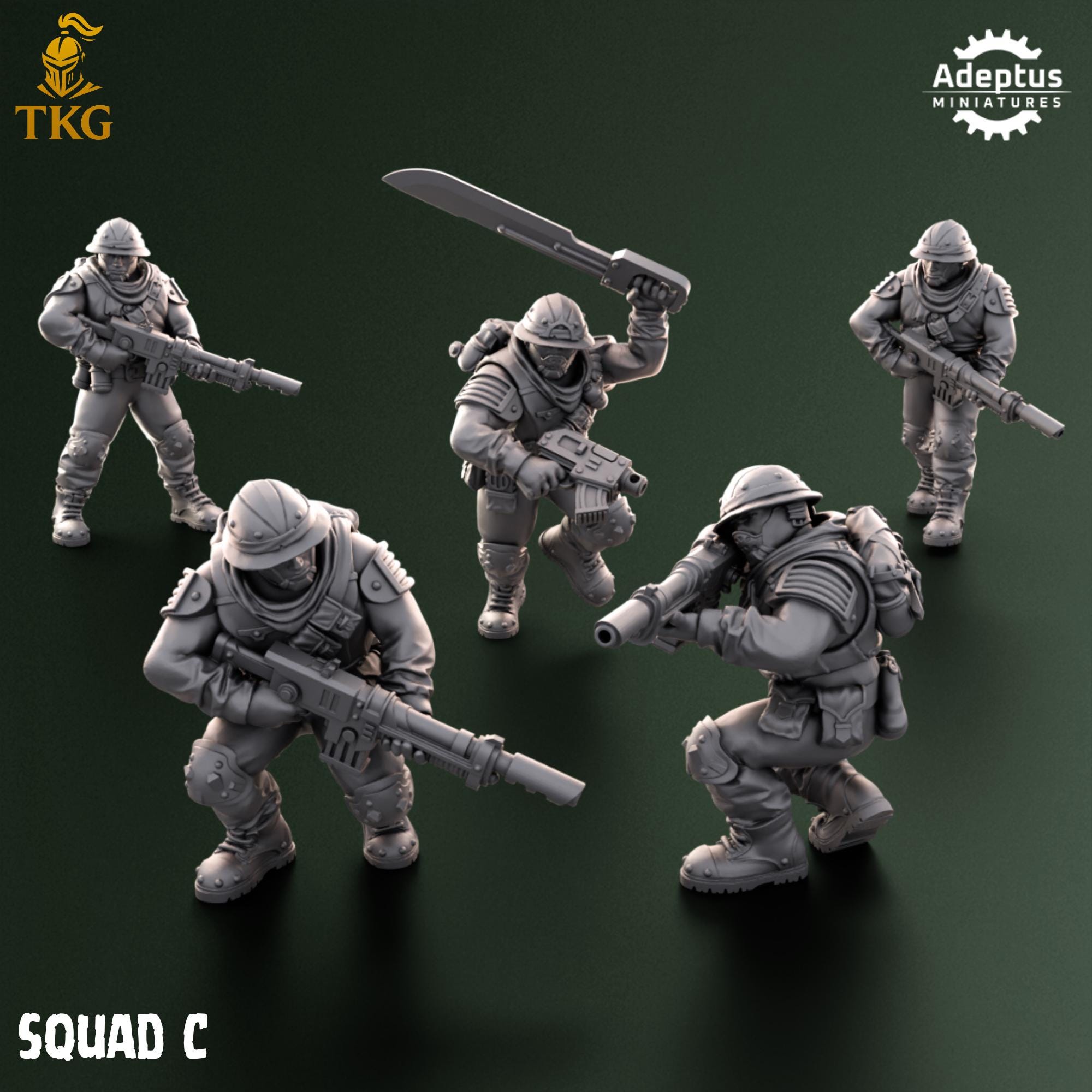 Shadowmarch Batallion Squad by Adeptus Miniatures | 3D Printed Tabletop ...