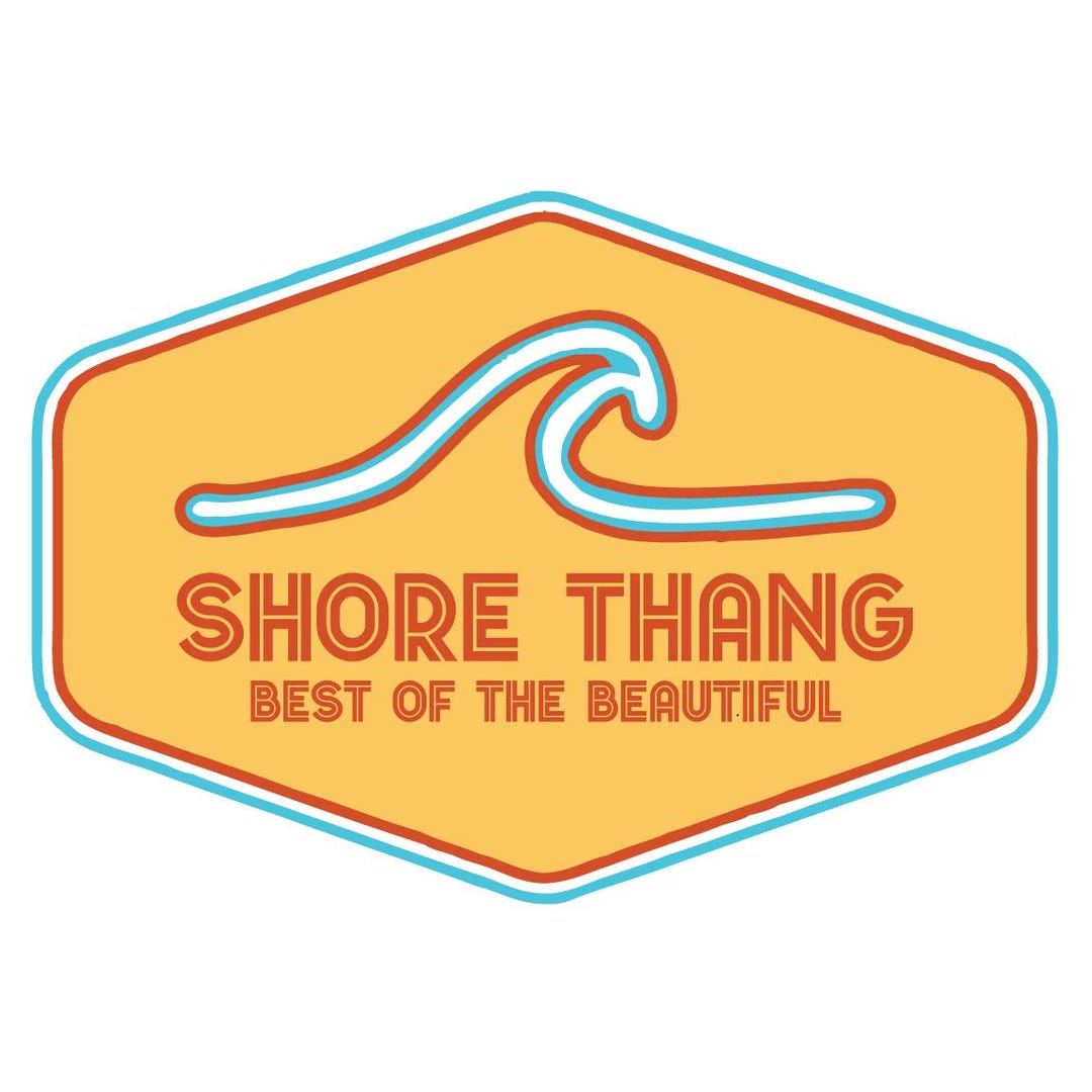 Shore Thang "best of the Beautiful" Rip Curl Variation Die-cut Surf ...