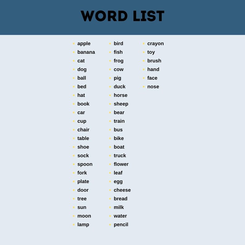 Visual Learning Sight Word Flashcards With Real Photos for Early ...