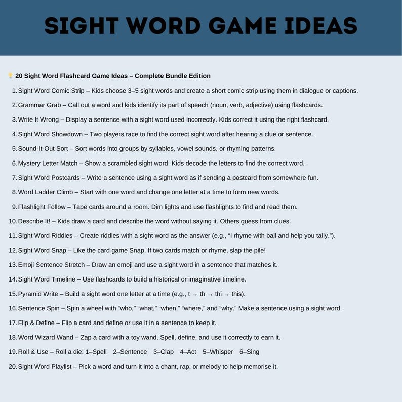 Dolch Sight Word Flashcards, Printable A4 Size, 220 Words From Pre ...