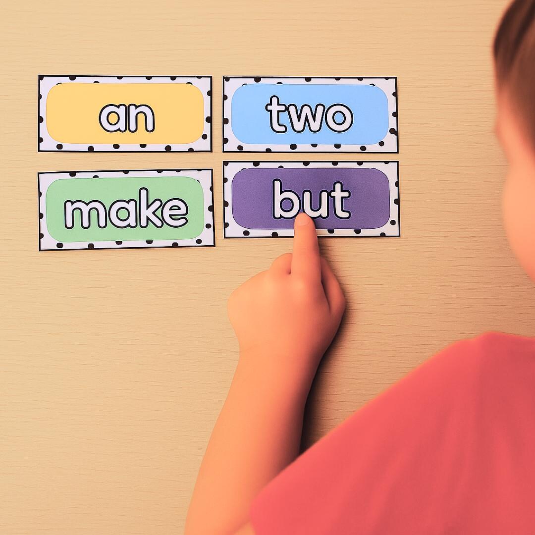 Printable Fry Sight Words Flashcards: 100 Polka Dot Cards for ...