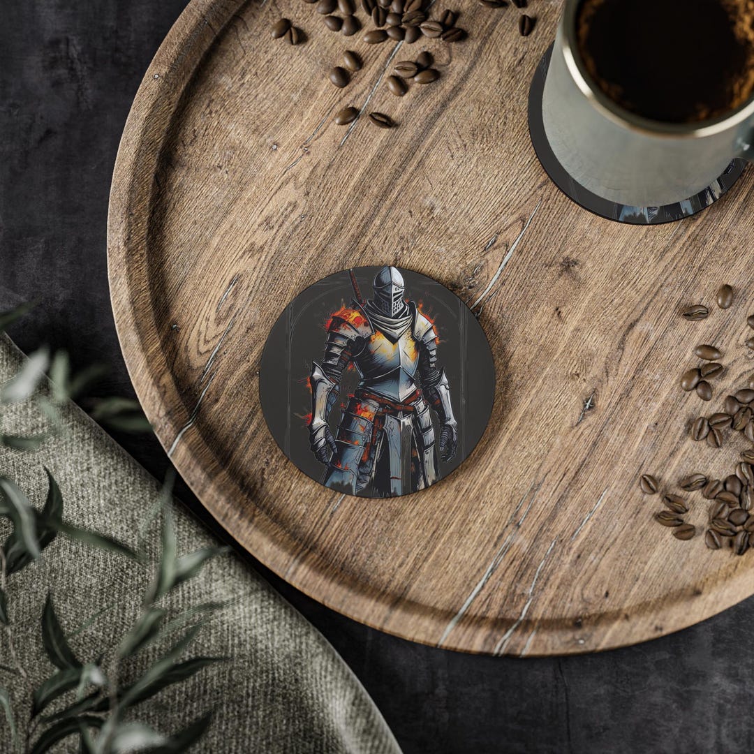 Dark Souls Knight Coaster Set, Gaming Dining Decor - Etsy