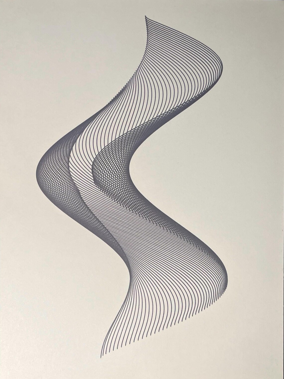 Original Pen Plotter Art | Generative Art | Unique Geometric Artwork ...