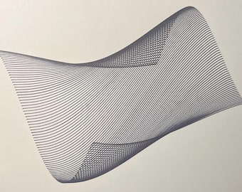 Original Pen Plotter Art | Generative Art | Unique Geometric Artwork ...