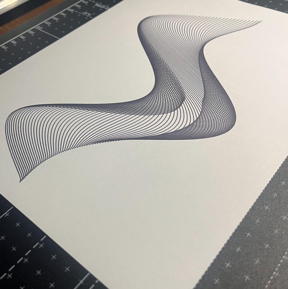 Original Pen Plotter Art | Generative Art | Unique Geometric Artwork ...