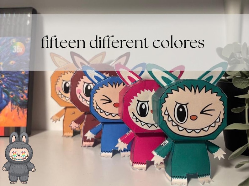 Labubu Papercraft Figures | Cute Printable Characters | DIY Paper Toy ...