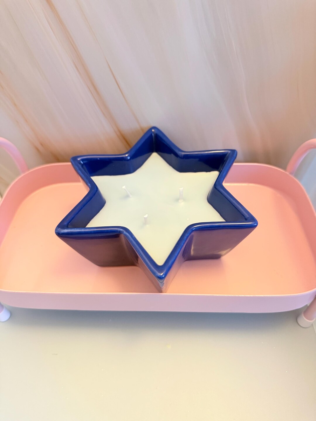 Star of David Candles - Etsy