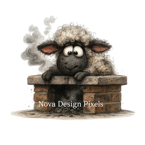 Funny Sheep Clipart Set, Farm Animal PNG Graphics (digital Download) - Etsy