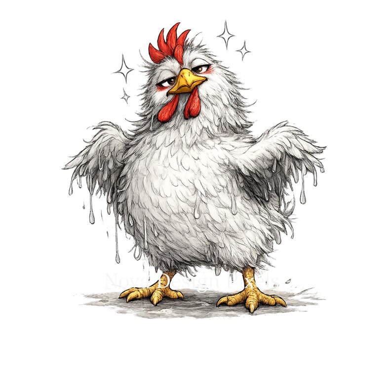 Funny Hen Clipart Set, Farm Animal PNG, Cards and Stickers - Etsy