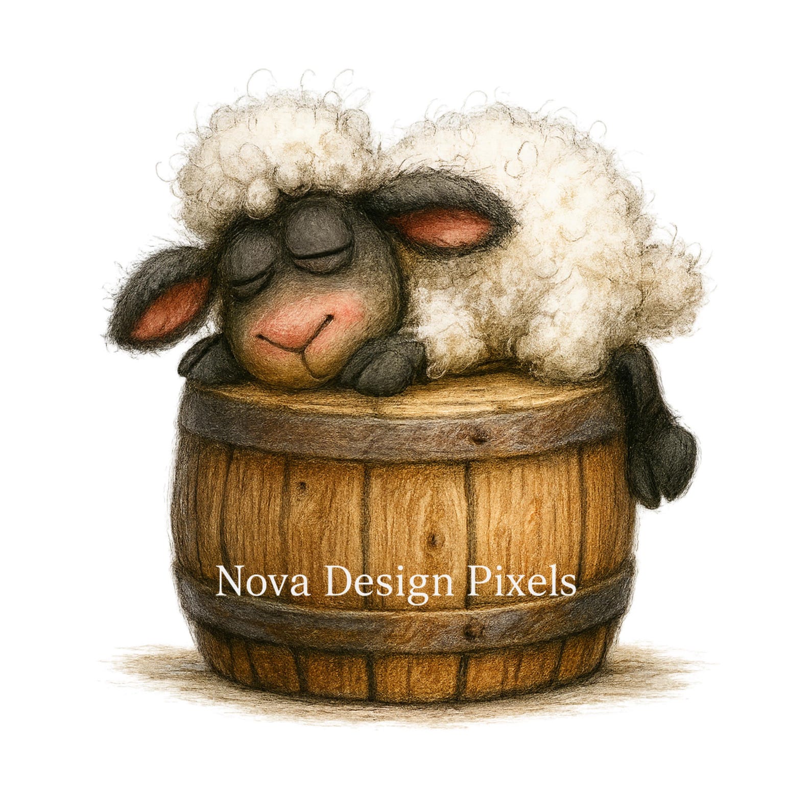 Funny Sheep Clipart Set, Farm Animal PNG Graphics (digital Download) - Etsy