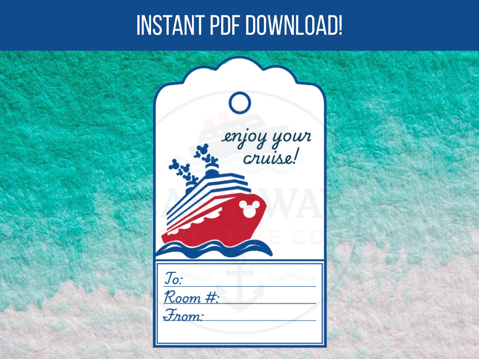 Fish Extender Gift Tags - Disney Cruise Pixie Dust Digital Download ...