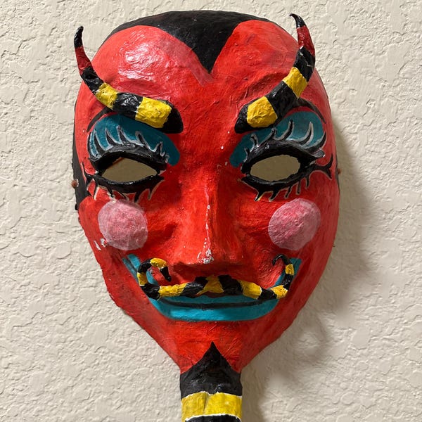 Paper Mache Devil - Etsy