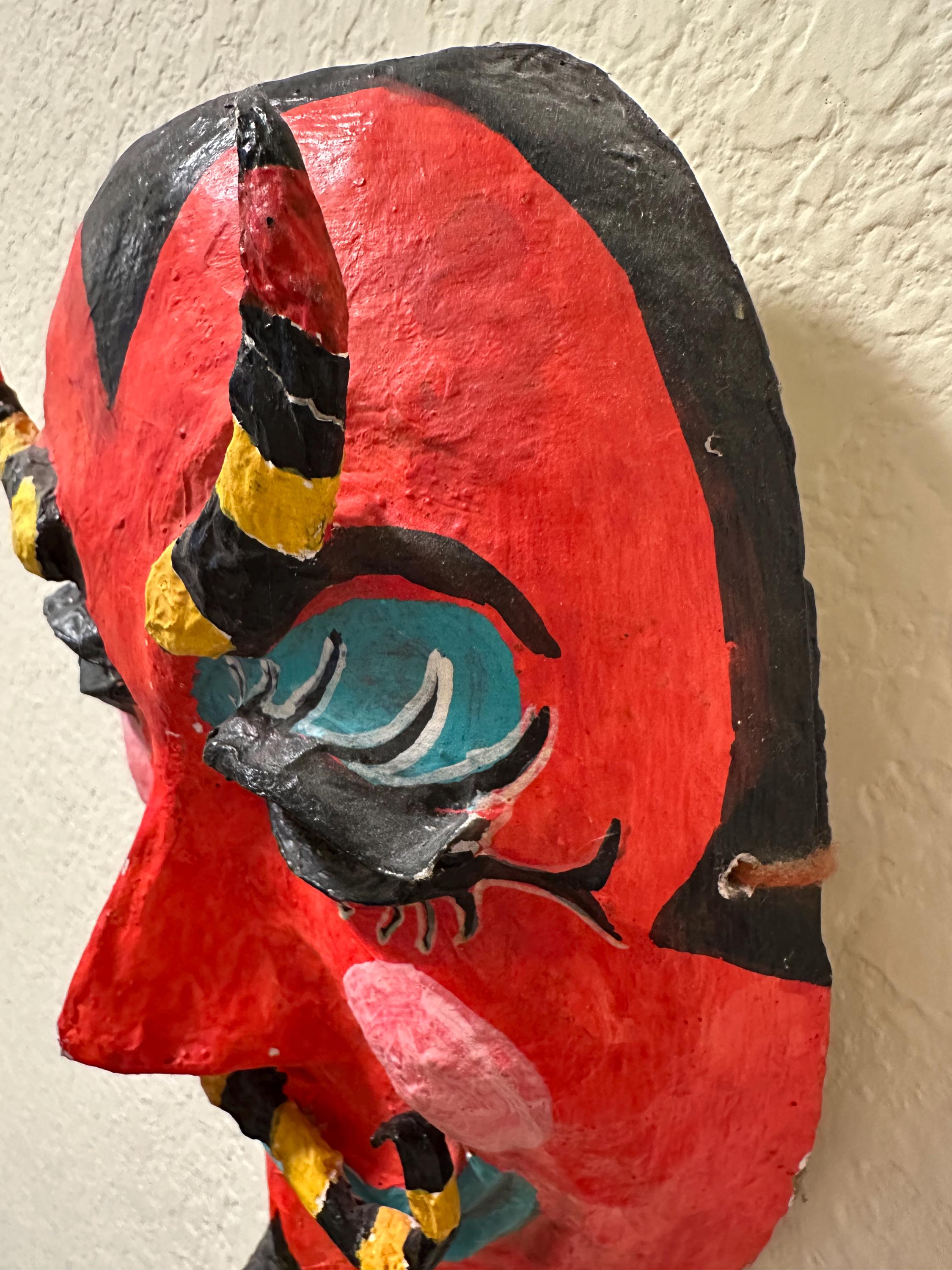 Mexican Devil Diablo Demon Paper Mache Mask or Wall Hanging - Etsy
