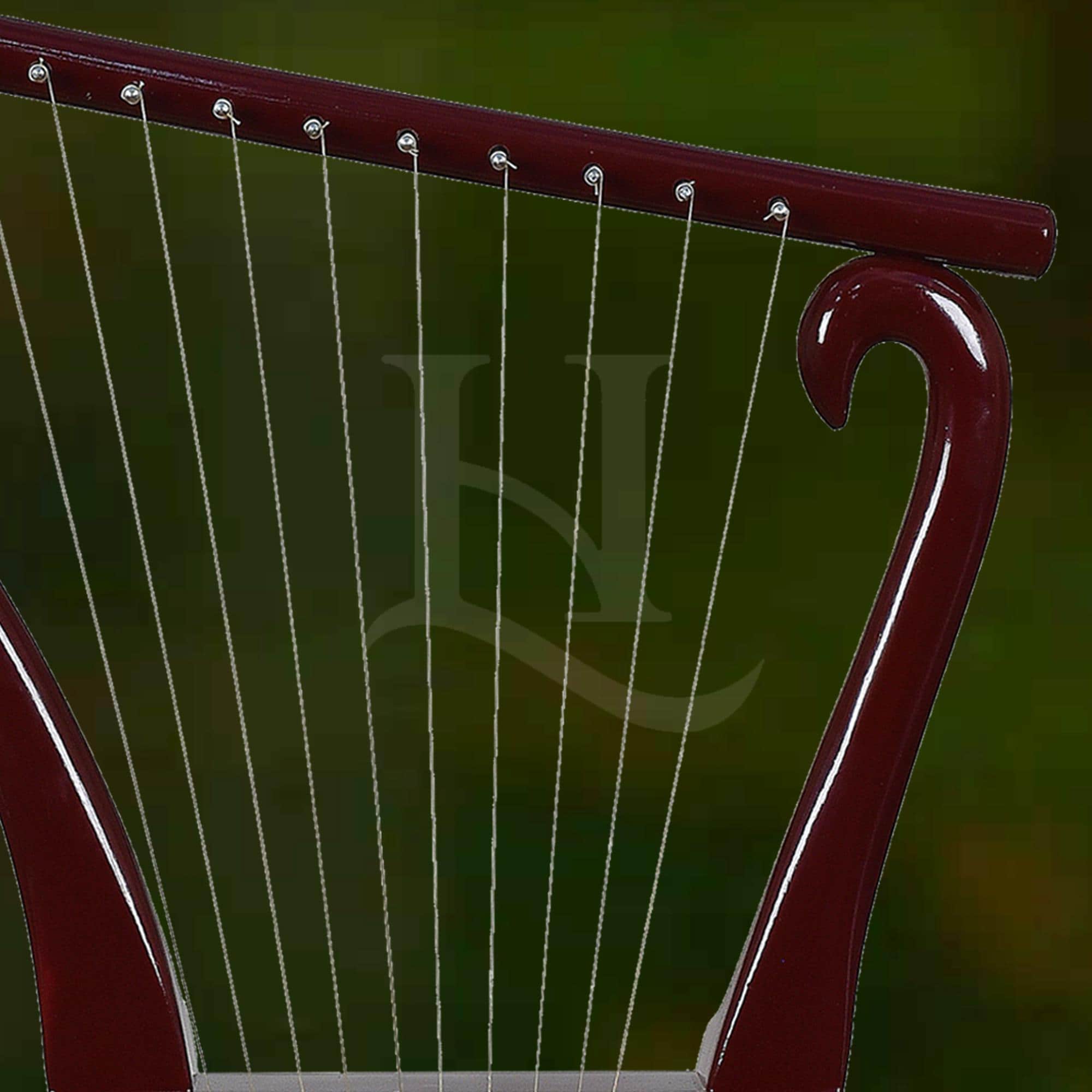 10-string Lyre of King David | Solid Rosewood Harp | Biblical ...