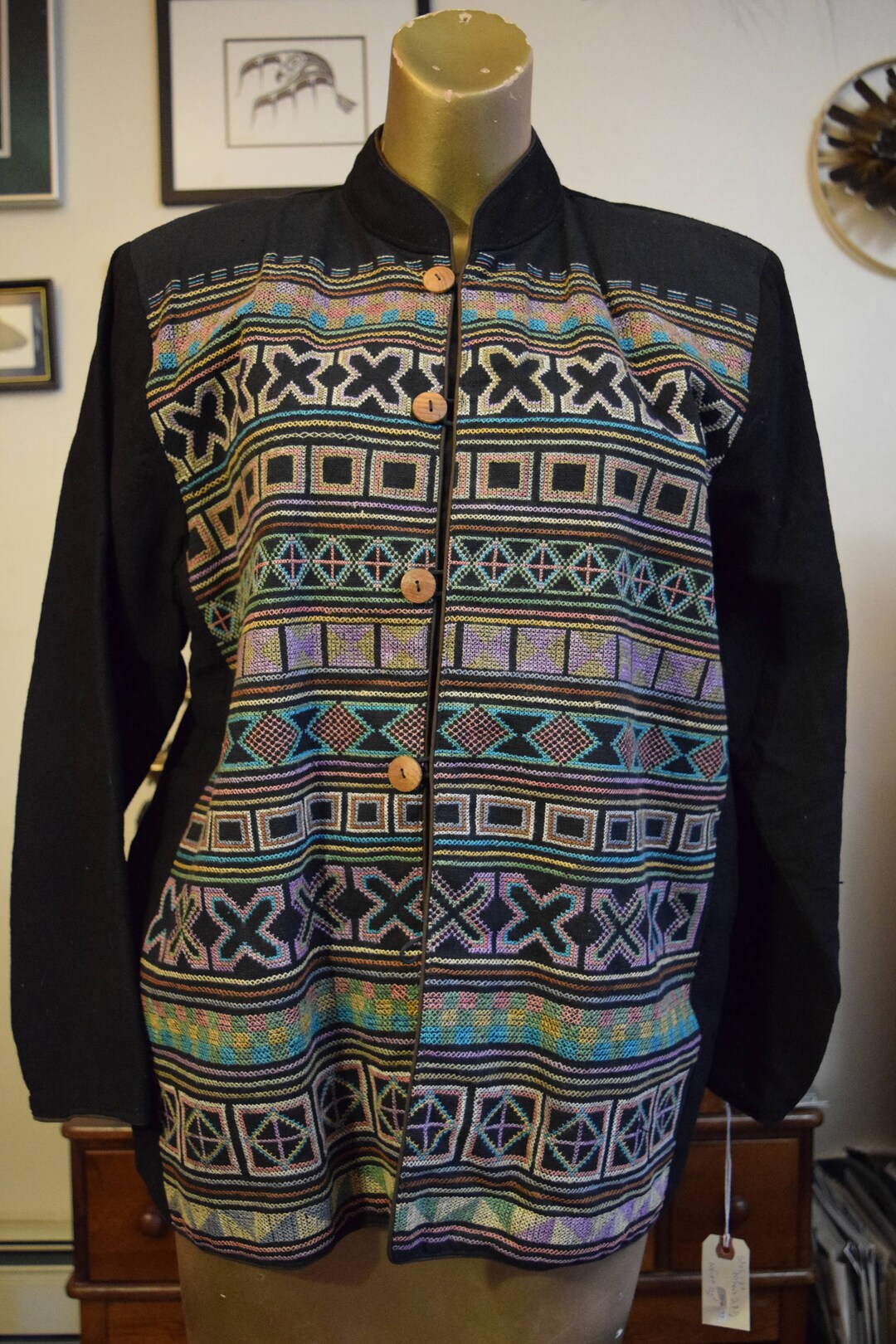 Authentic Thai Embroidered Jacket - Etsy