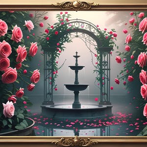 Victorian Rose Garden TV Art | 4K Frame Art | Samsung Frame TV ...