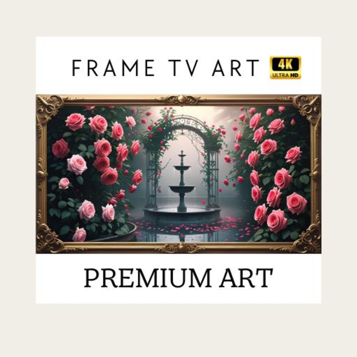 Victorian Rose Garden TV Art | 4K Frame Art | Samsung Frame TV ...