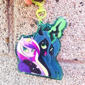 My Little Pony Chrysalis and Princess Cadance Keychain - Etsy Australia