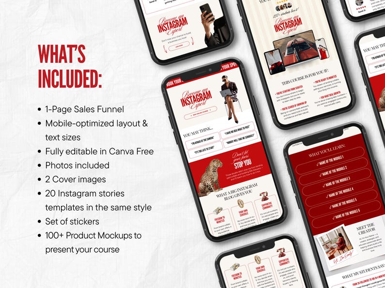 Stan Store Beacons Sales Page Canva Template for Coaches & Course ...