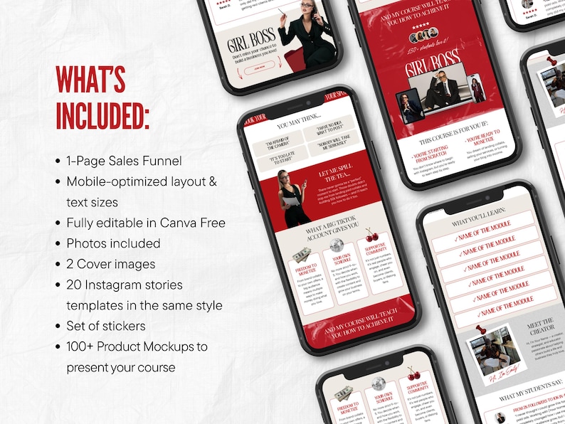 Stan Store Beacons Sales Page Canva Template for Coaches & Course ...