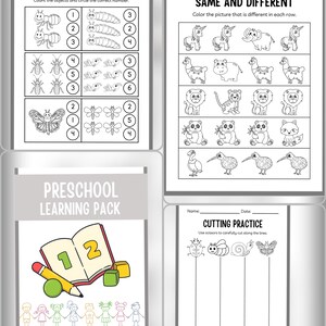 Back to School Preschool Learning Pack | Name Practice, Alphabet ...
