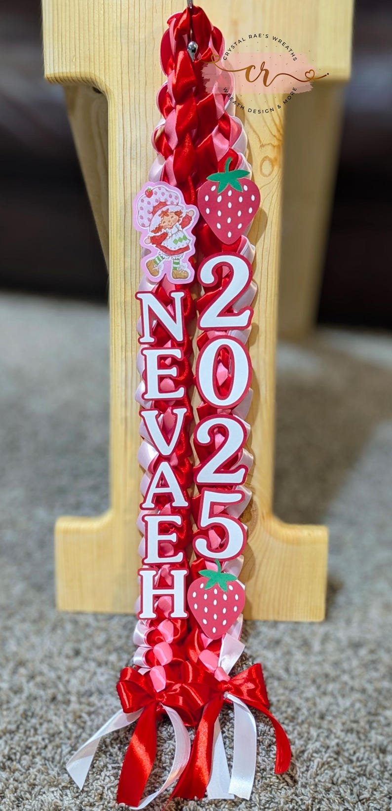 Strawberry Shortcake Graduation Lei | Personalized Gift |handmade ...