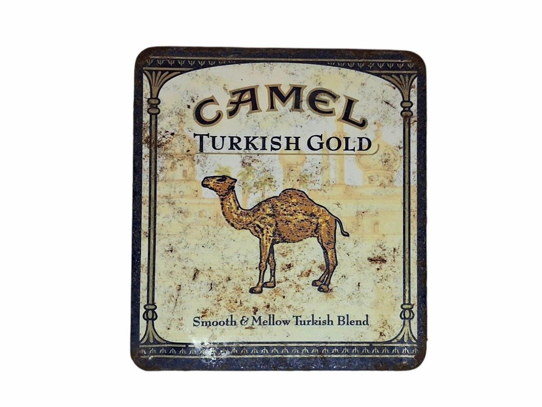Camel Turkish Gold Empty Tin Made in Germany With Papers - Etsy
