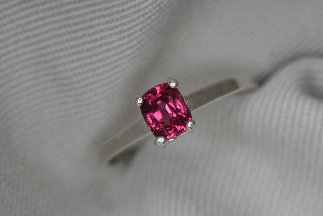 Certified Rare Red Spinel Ring 0.79 Carat Solitaire Real Genuine ...