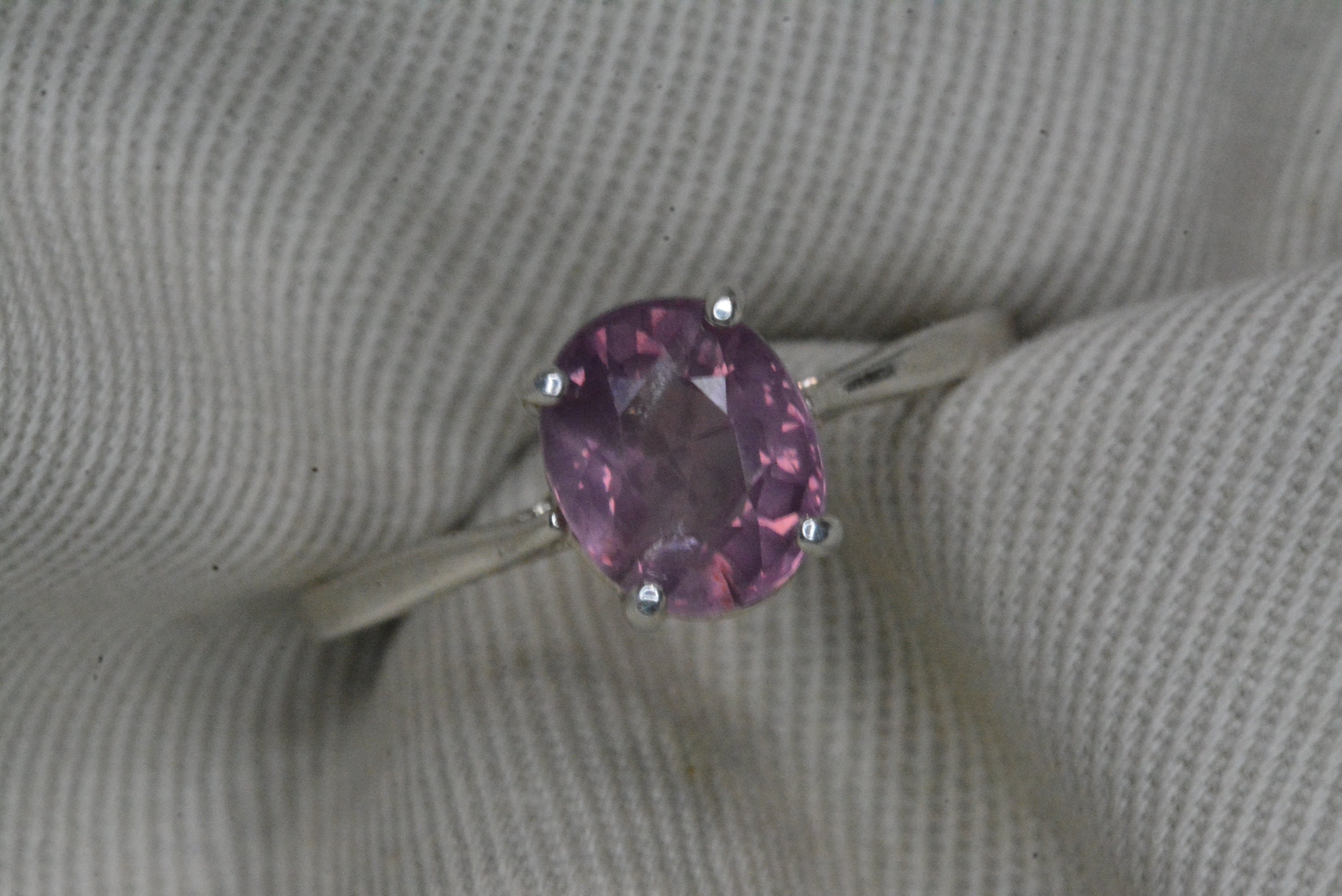 Certified Spinel Ring, 1.92 Carat Red Spinel Solitaire With Appraisal ...