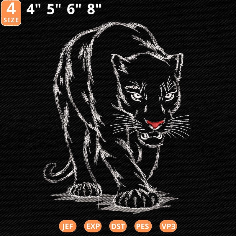 Panthers Embroidery - Etsy