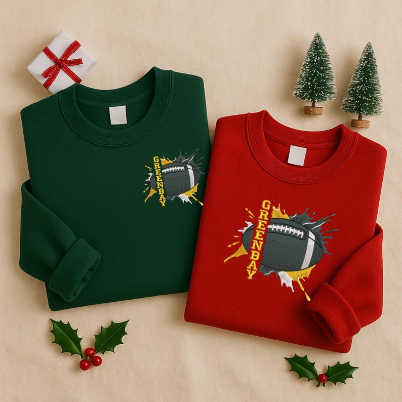 Green Bay Football Embroidery Design, Ball Grunge Ink Style Machine ...