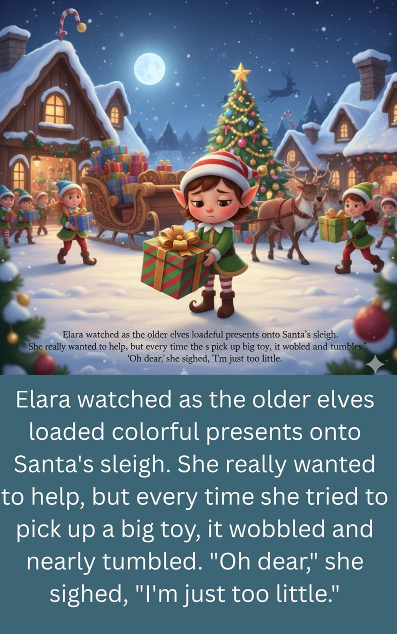 The Littlest Elf's Christmas Wish - Etsy