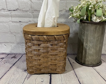 Tissue Basket-moose Tissue Box Handwoven Basket - Etsy