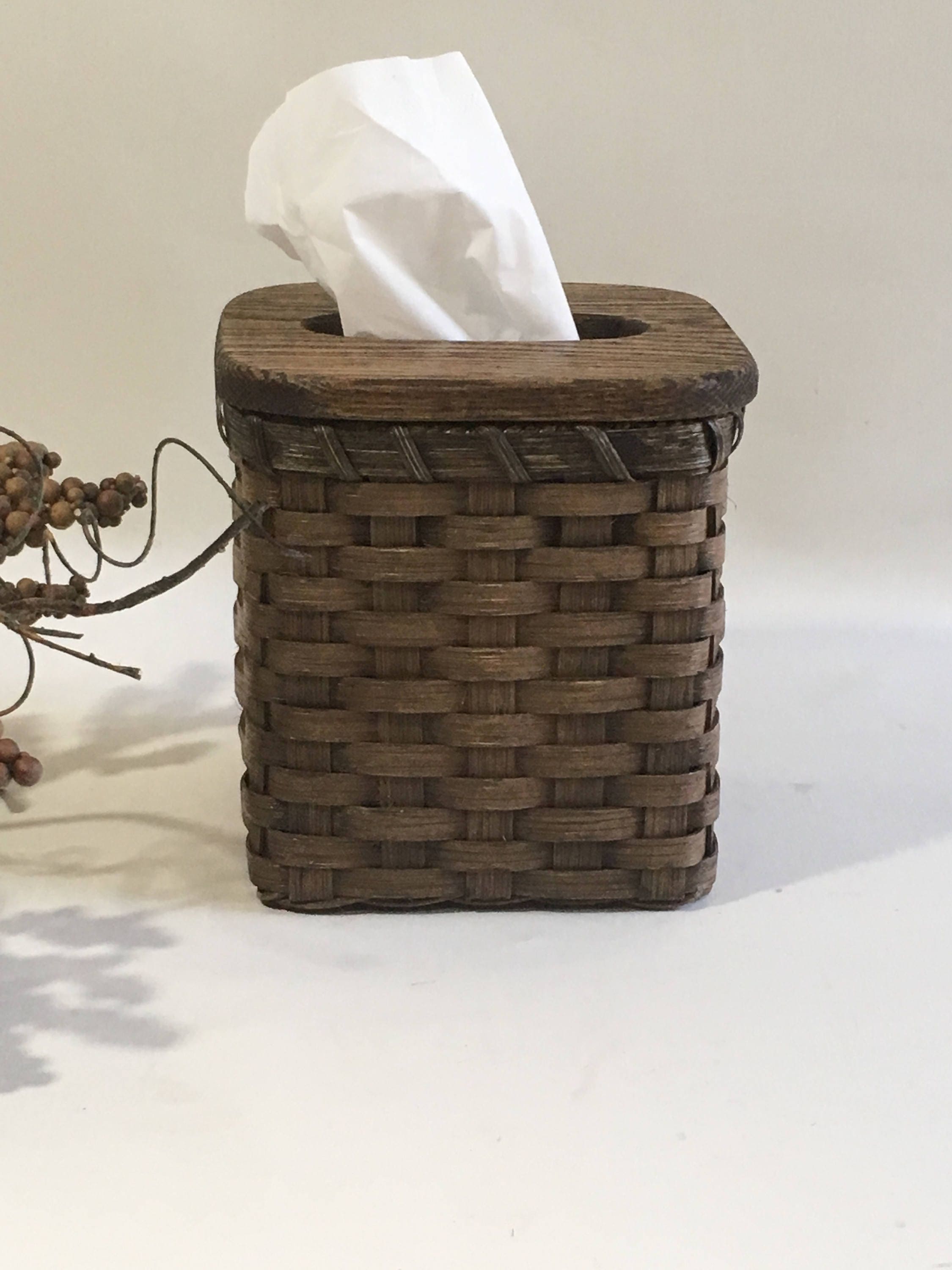 Tissue Basket /tissue Cover/tissue Box-primitive Style - Etsy