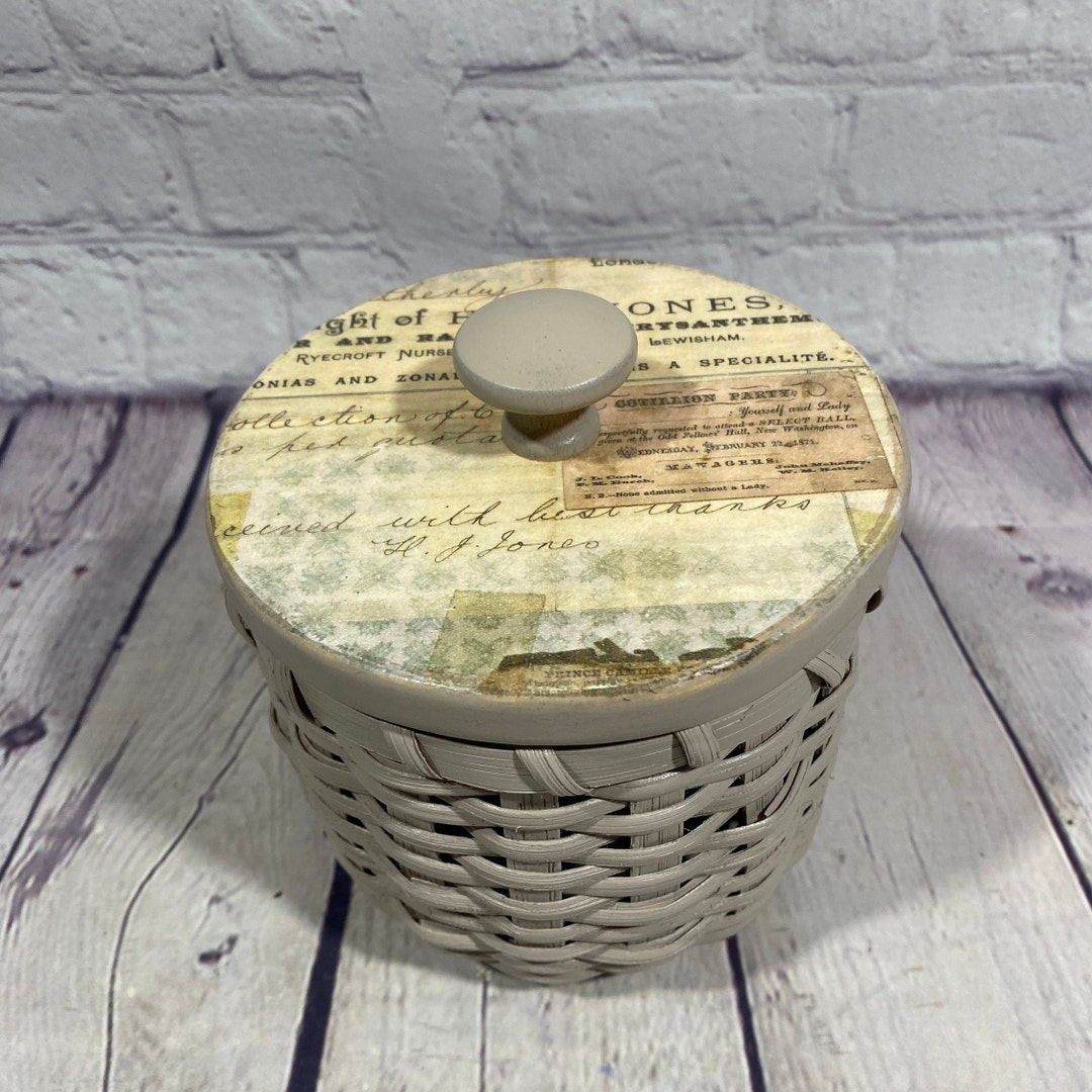 Trinket Basket-small Storage Basket-french Beige - Etsy