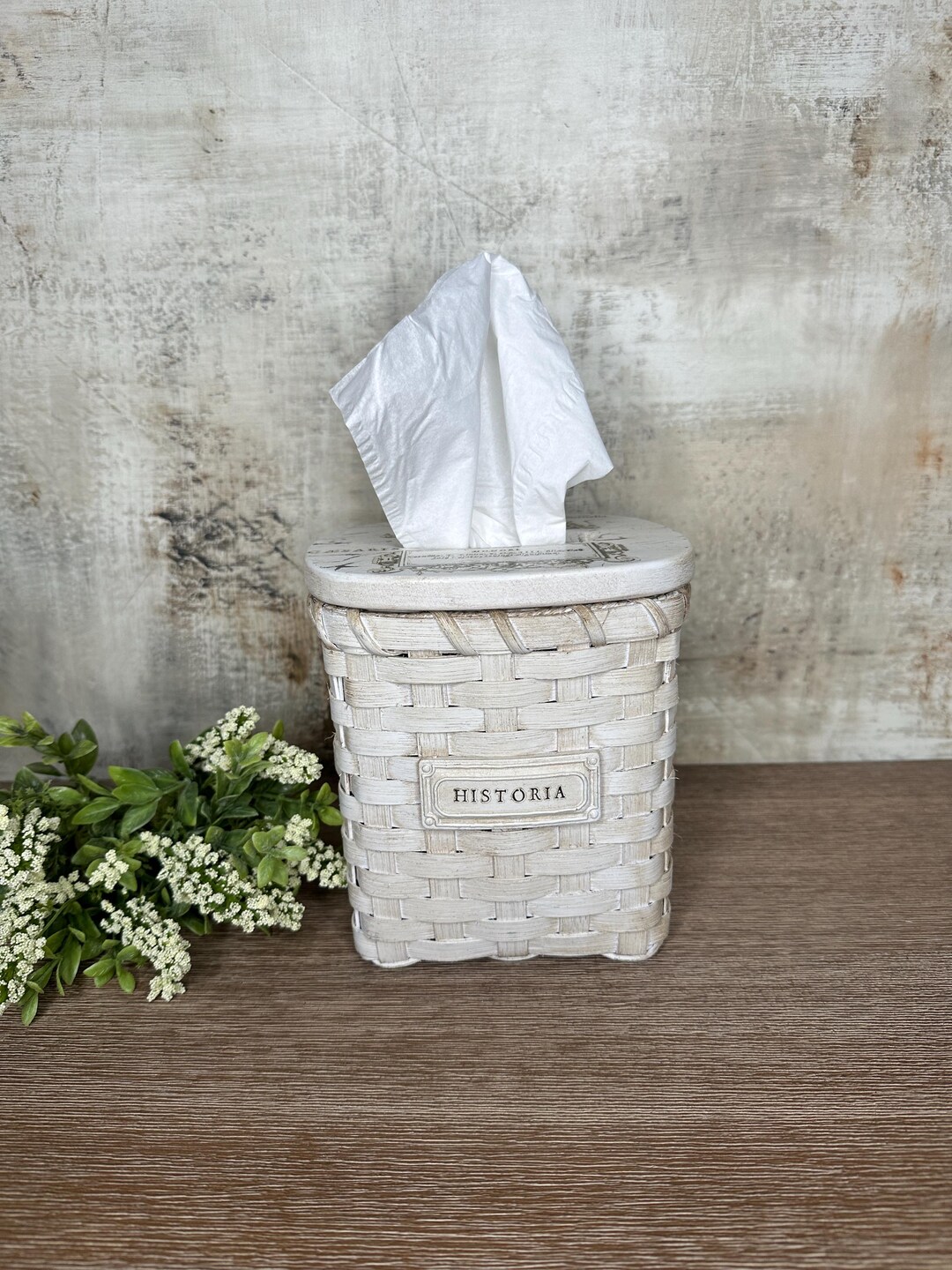 Tissue Basket /tissue Cover-tissue Box-french Country-french Vintage ...
