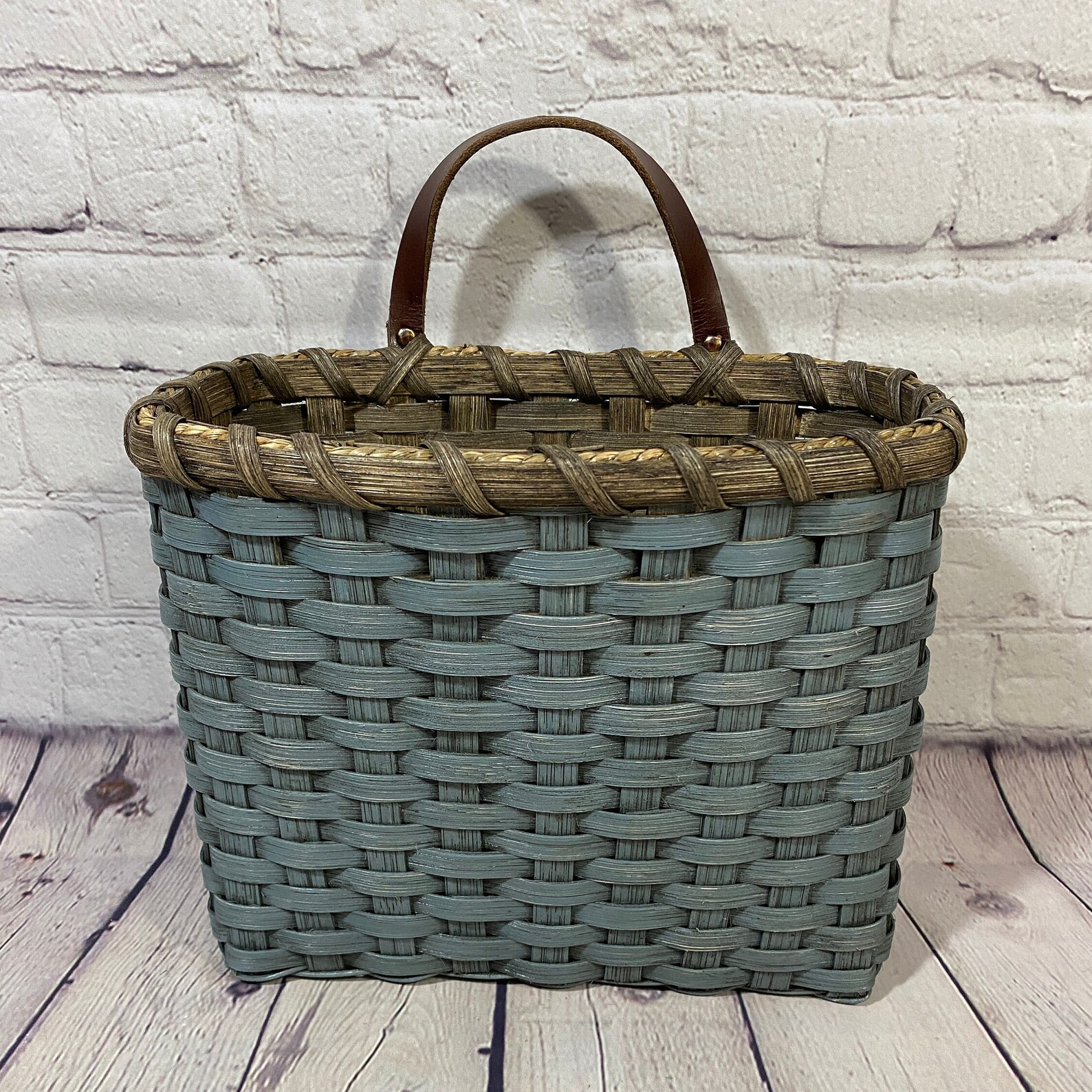 Mail Basket / Wall Basket-painted / Primitive Style Wall - Etsy