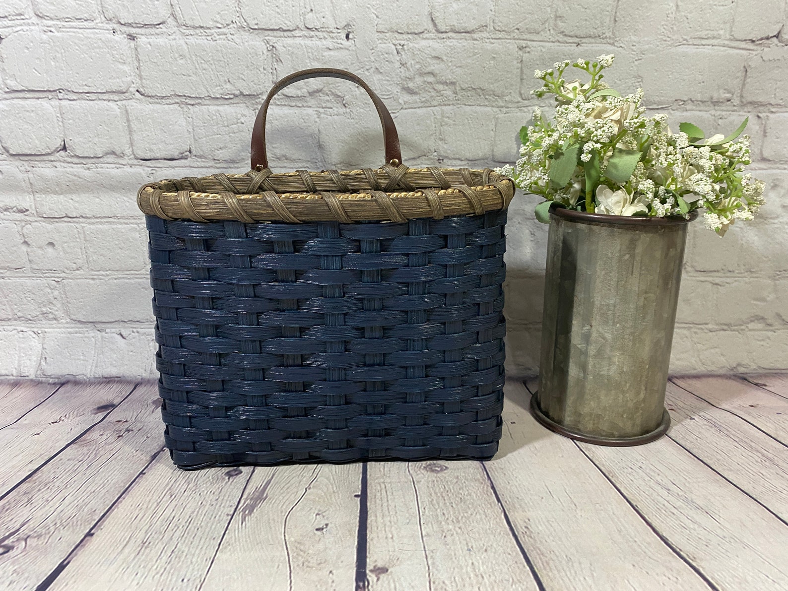 Mail Basket / Wall Basket-painted / Primitive Style Wall - Etsy