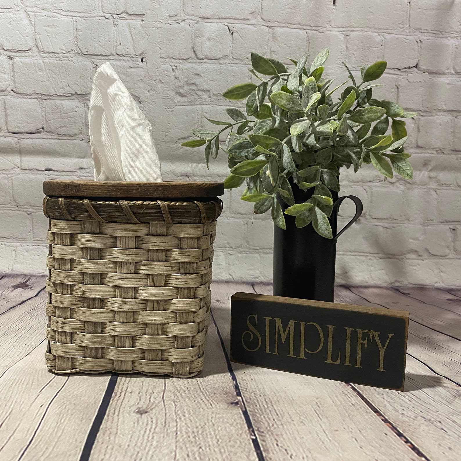 Tissue Basket /tissue Cover-tissue Box-primitive | Etsy