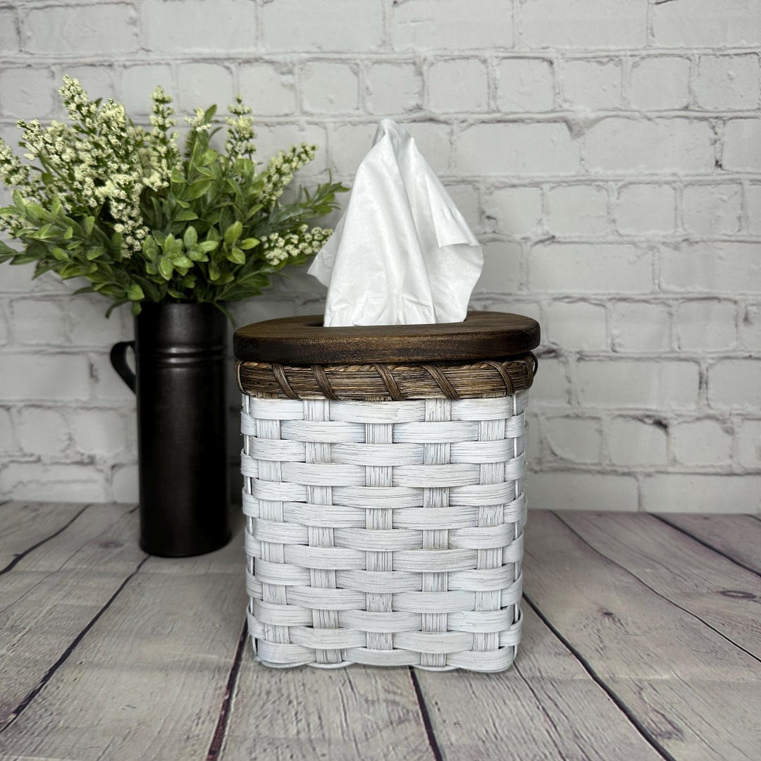 Tissue Basket /tissue Cover-tissue Box-primitive Style-handwoven Basket ...