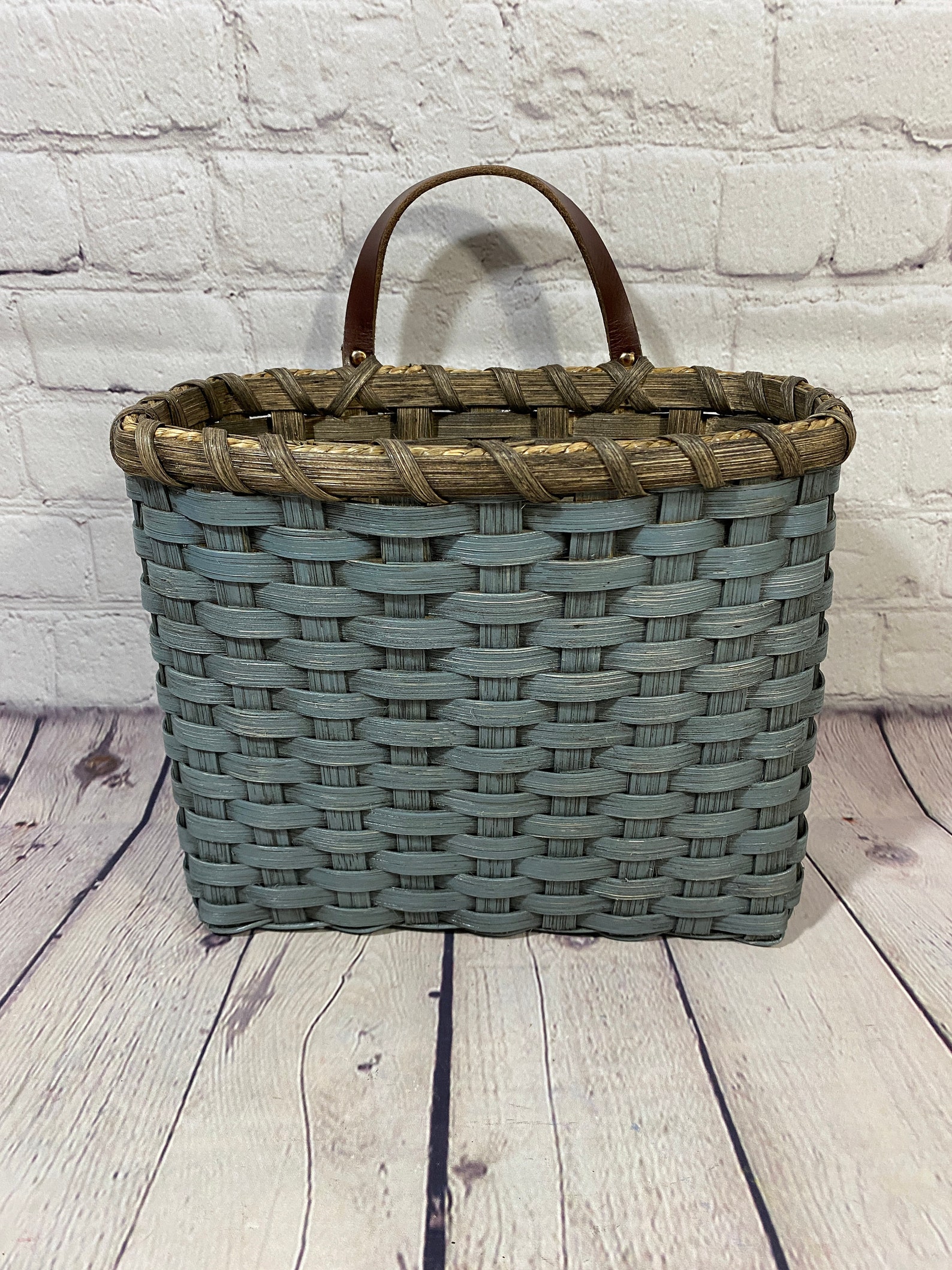 Mail Basket / Wall Basket-painted / Primitive Style Wall - Etsy
