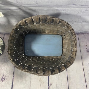 Napkin Basket / Table Top Basket / Handwoven Basket / Painted - Etsy