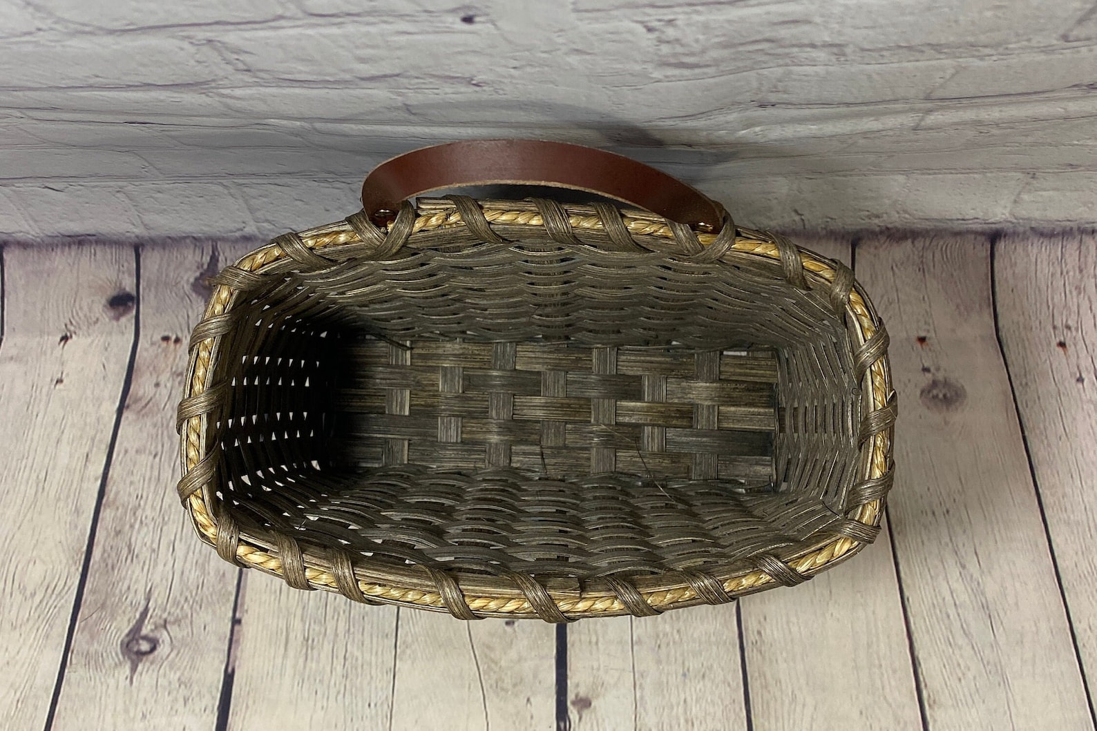 Mail Basket / Wall Basket-painted / Primitive Style Wall Basket ...