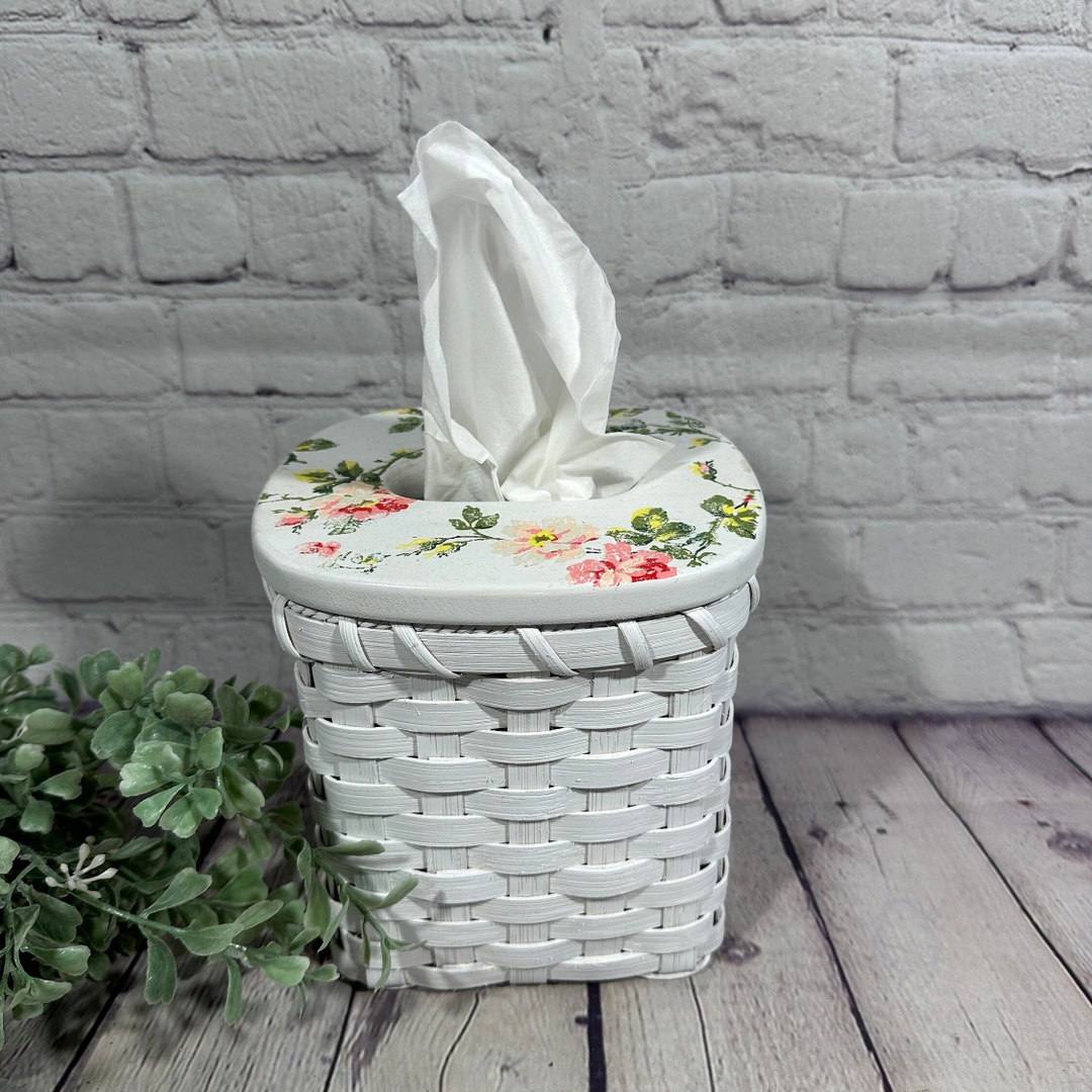 Tissue Basket /tissue Cover-tissue Box-handwoven Basket - Etsy