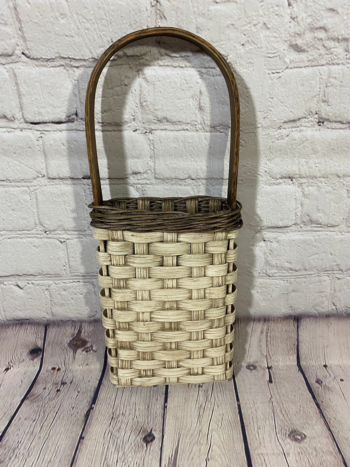 Wall Basket-handwoven Basket-primitive Style Basket - Etsy