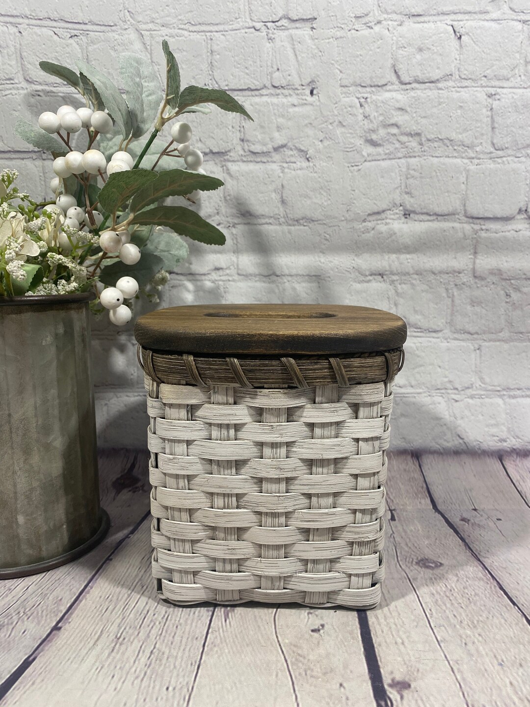 Tissue Basket /tissue Cover-tissue Box-primitive Style-handwoven Basket ...