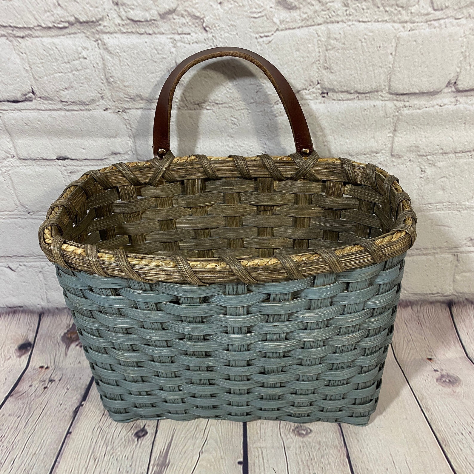 Mail Basket / Wall Basket-painted / Primitive Style Wall - Etsy