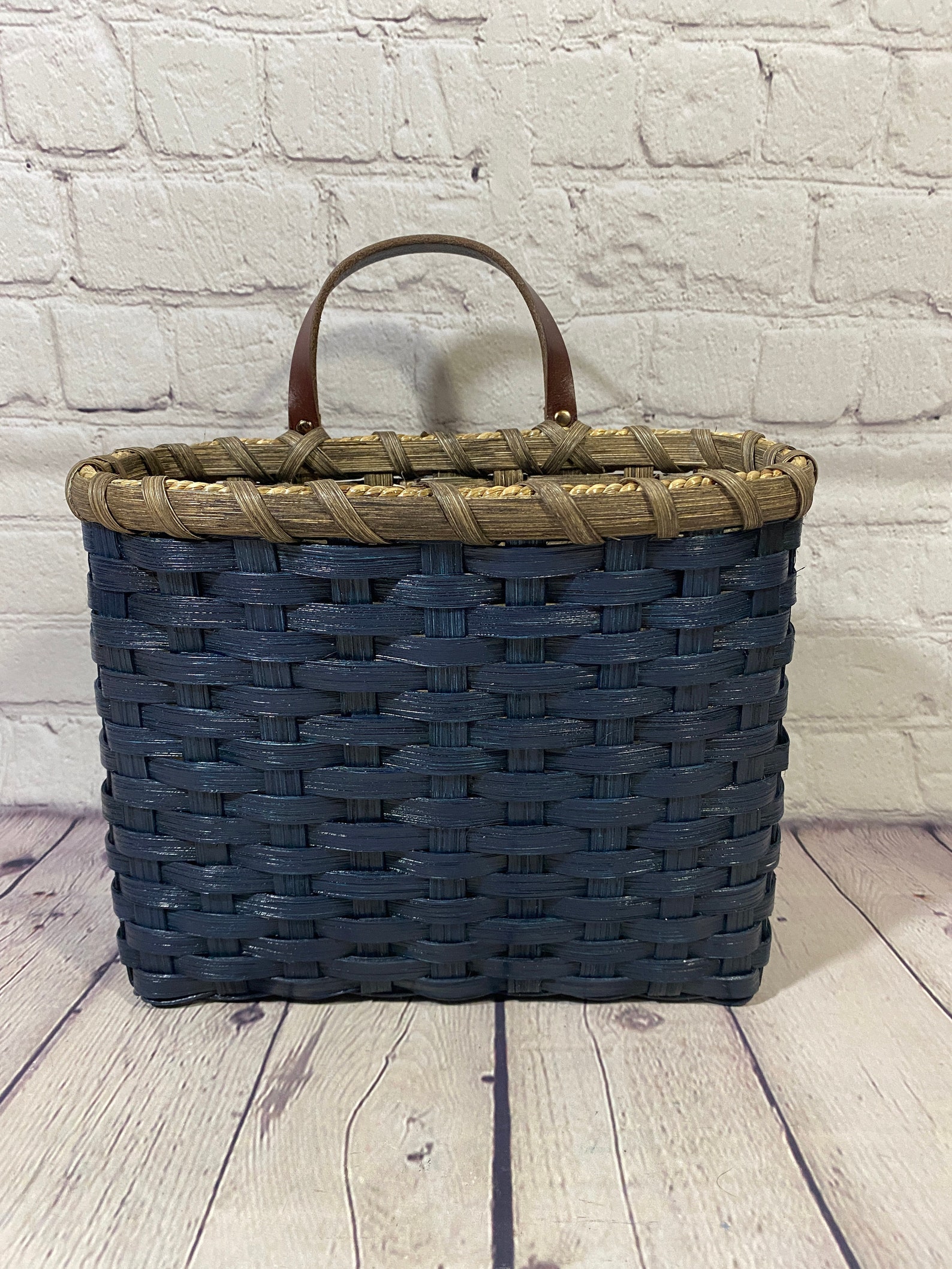 Mail Basket / Wall Basket-painted / Primitive Style Wall Basket ...