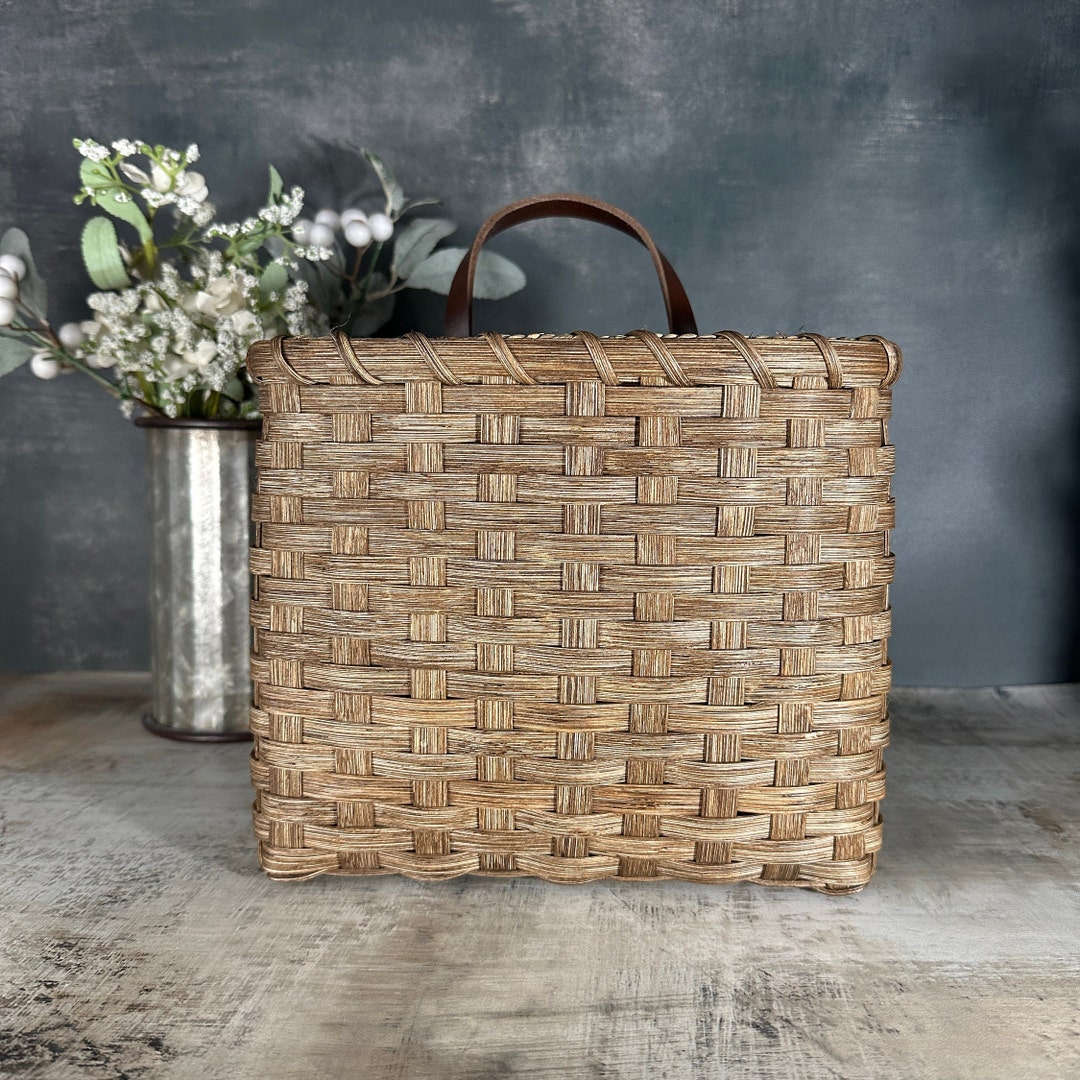 Mail Basket / Wall Basket / Handwoven Basket - Etsy